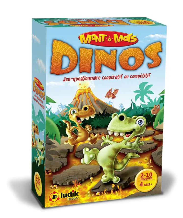 JEU MONT-À-MOTS DINOS - LUDIK QUÉBEC PV21 - JEUX DE SOCIÉTÉ ...