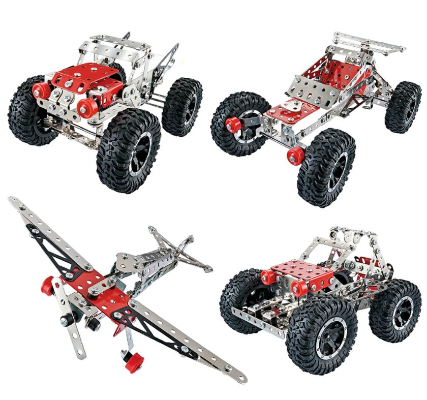 CONSTRUCTOR - ENSEMBLE 6 MODÈLES EN 1 - 288 PIÈCES (MECCANO ...