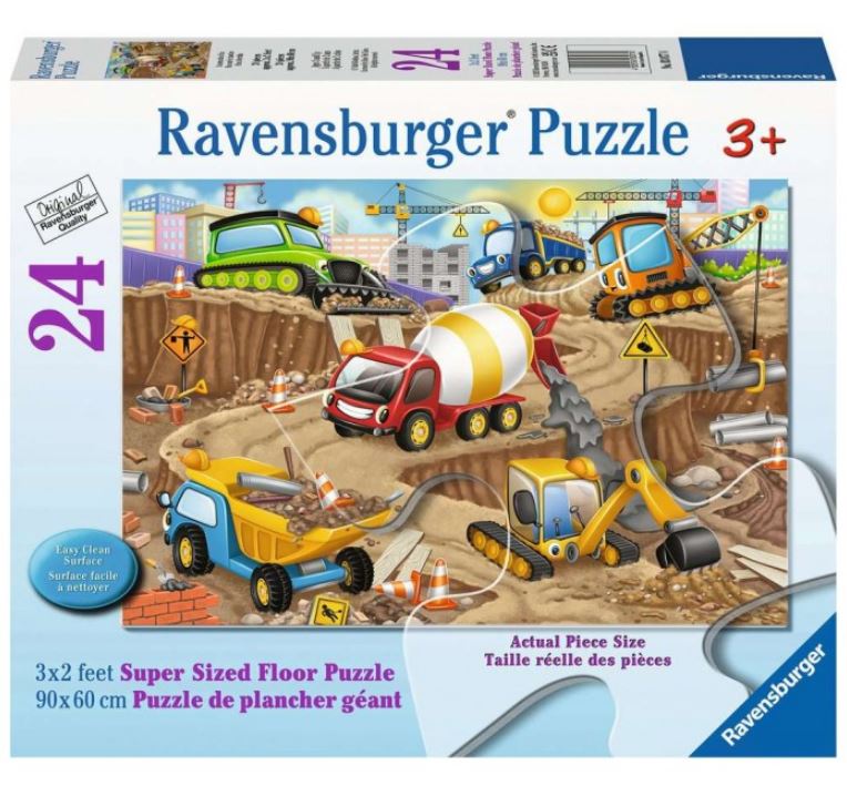 RAVENSBURGER CASSE-TÊTE DE PLANCHER 24 PIÈCES - FUN SUR LE CHANTIER DE ...