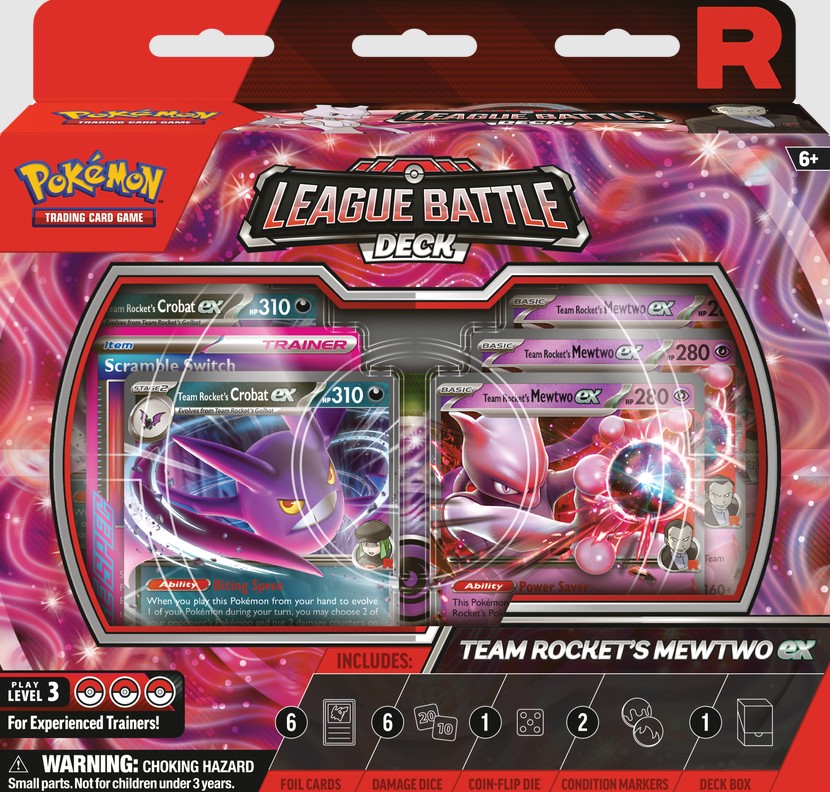 CARTES DE POKÉMON - POKEMON LEAGUE BATTLE DECK TEAM ROCKETS MEWTWO EX ...