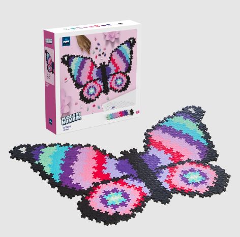 PLUS-PLUS CASSE-TÊTE PAR NUMÉROS 800 PIÈCES - PAPILLON - CASSE-TÊTES ...