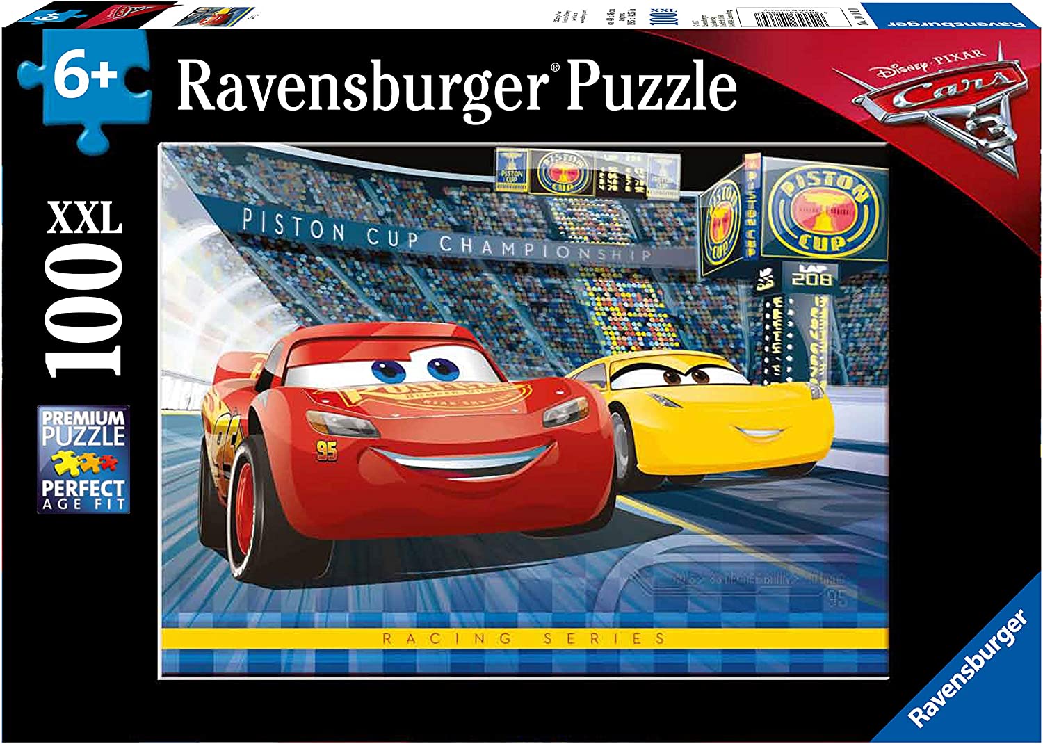 RAVENSBURGER CASSE-TÊTE 100 PIÈCES LARGES PIÈCES - LES BAGNOLES 3 ...