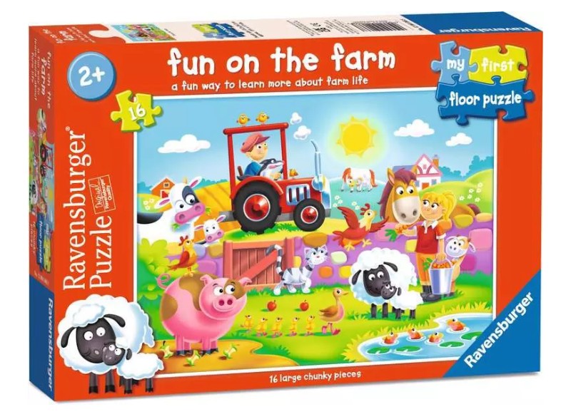RAVENSBURGER CASSE-TÊTE DE PLANCHER 16 PIÈCES - MY FIRST PUZZLES - LE ...