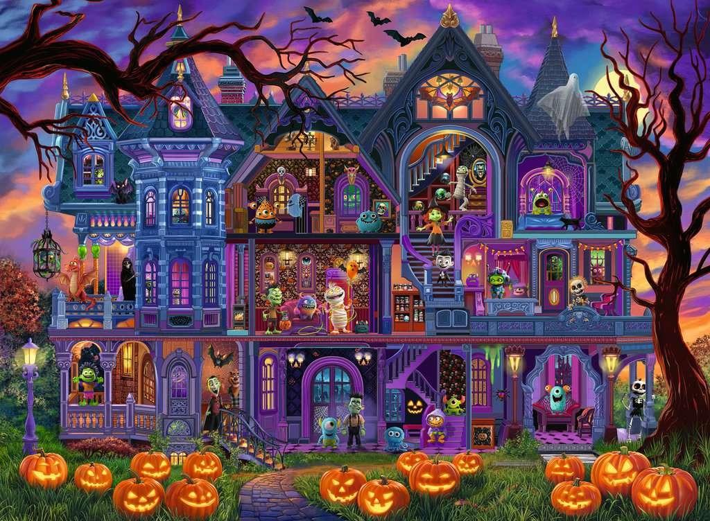 RAVENSBURGER CASSE-TÊTE 100 PIÈCES - LA MAISON DES MONSTRES (HALLOWEEN ...