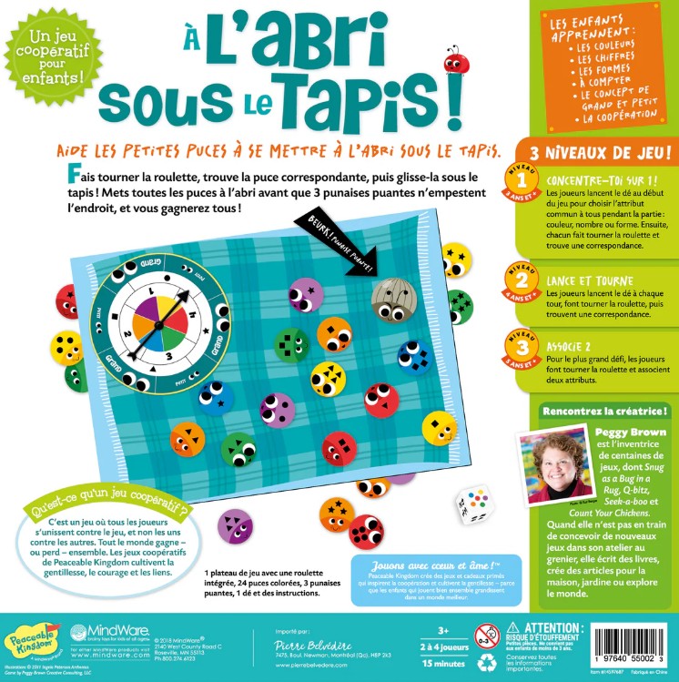 EDJ25 JEU À L'ABRI SOUS LE TAPIS ! - JEUX DE SOCIÉTÉ / Préscolaire (5 ...