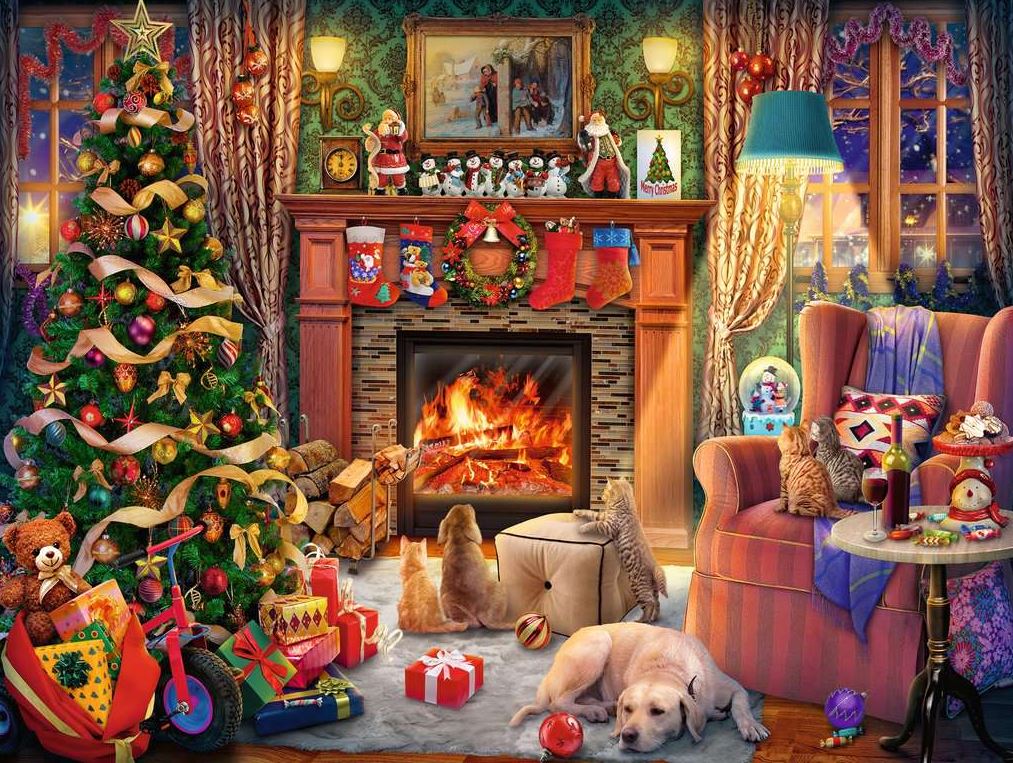 RAVENSBURGER CASSE-TÊTE 1500 PIÈCES - L'ÉVEIL DE NOËL - CASSE-TÊTES ...