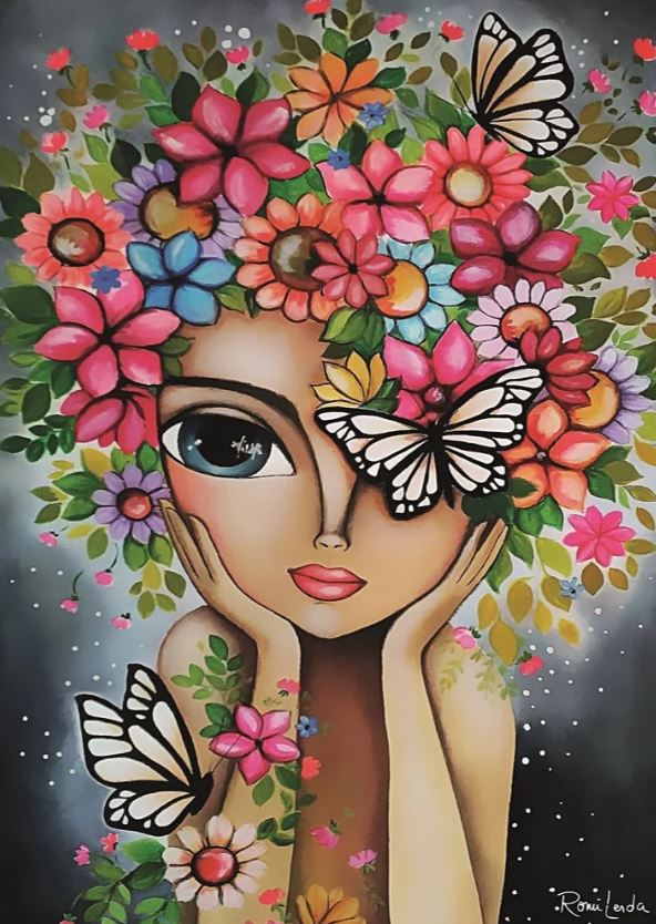 MAGNOLIA CASSE-TÊTE 1000 PIÈCES - LA DAME AUX FLEURS ARTISTE ROMI LERDA ...