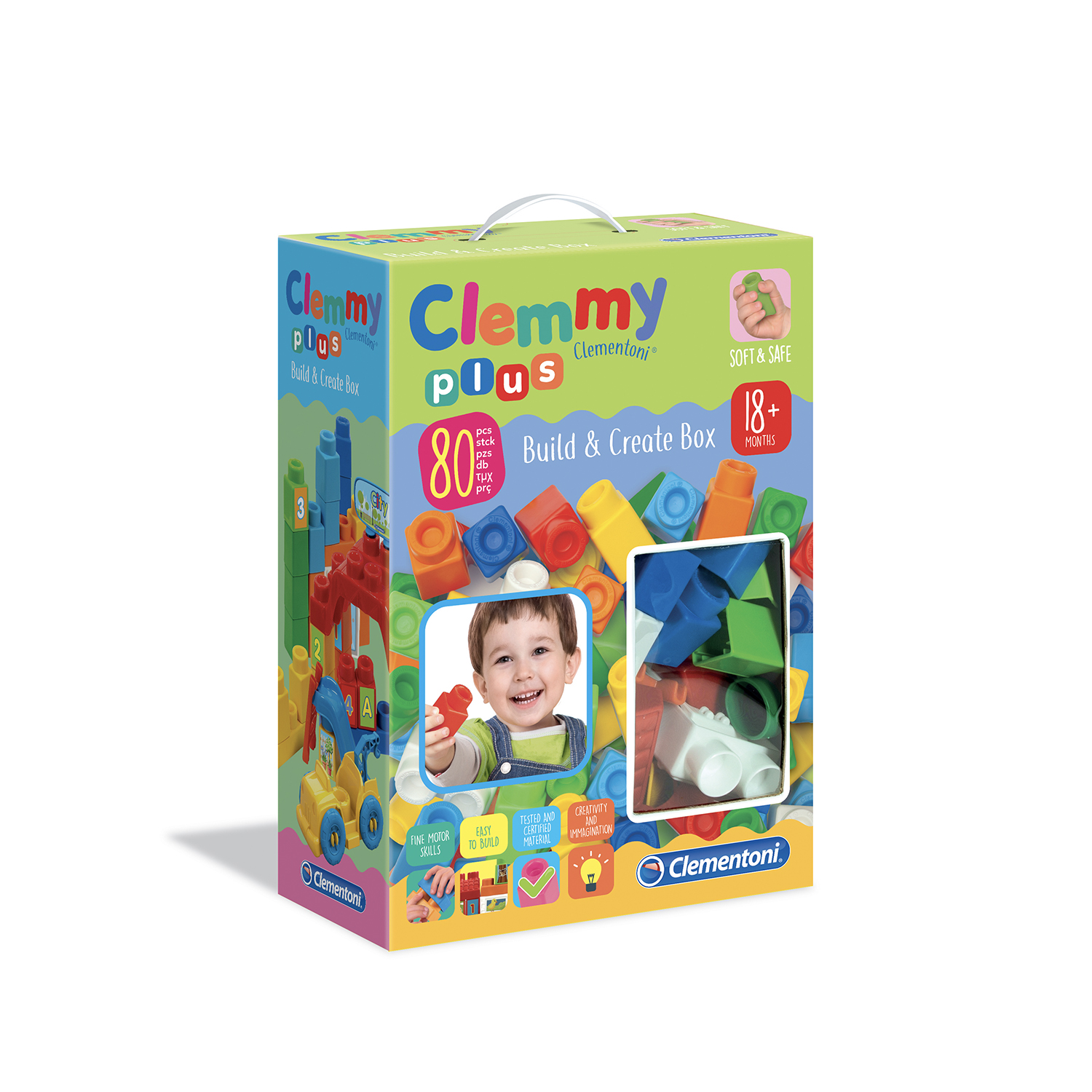 // CLEMMY PLUS BLOCS SOUPLES 80PCS - BÉBÉ / Jouets Classiques