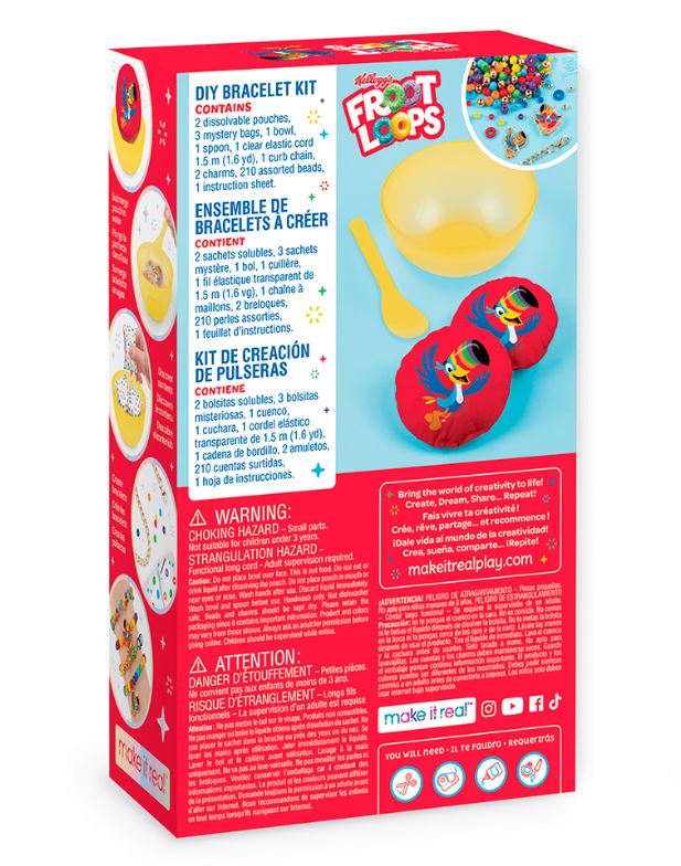 MAKE IT REAL- KELLOGGS FROOT LOOPS ENSEMBLE BRACELETS À CRÉER ...