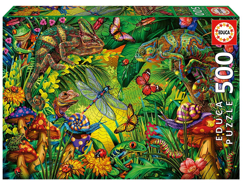 EDUCA CASSE-TÊTE 500 PIÈCES - FORÊT COLORÉE #19551 - CASSE-TÊTES ...