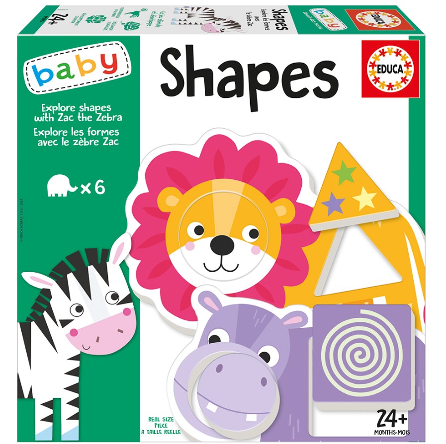 EDUCA - JEU BABY EXPLORE LES FORMES AVEC ZAC LE ZÈBRE - JEUX DE SOCIÉTÉ ...