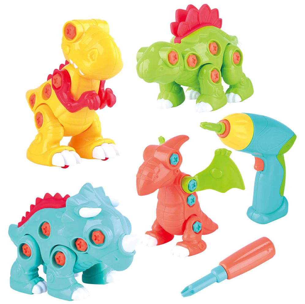 PLAYGO - ATELIER DINO 4 EN 1 À CONSTRUIRE - JOUER À FAIRE SEMBLANT / Outils