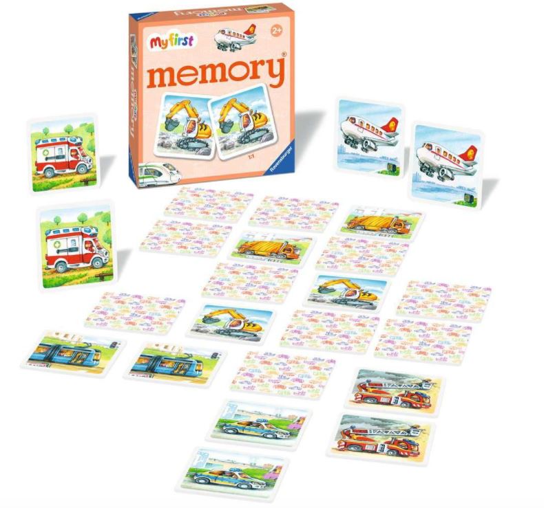 JEU RAVENSBURGER - MON PREMIER JEU DE MÉMOIRE - VÉHICULES - JEUX DE ...