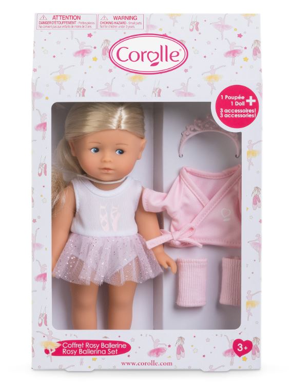 COROLLE - COFFRET POUPÉE MINI COROLLINE ROSY BALLERINE 8" (20CM ...