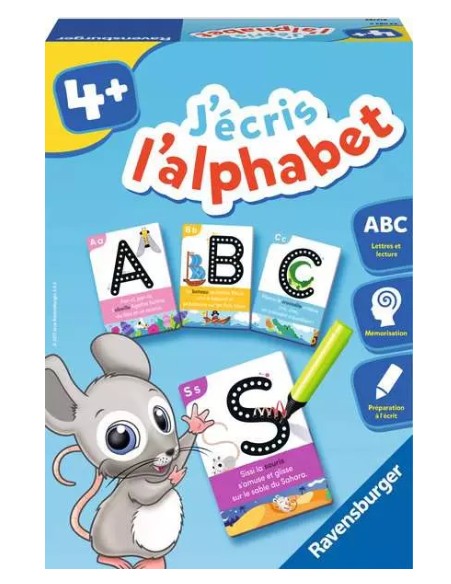 JEU J'ÉCRIS L'ALPHABET - JEUX DE SOCIÉTÉ / Préscolaire (5 ans et ...