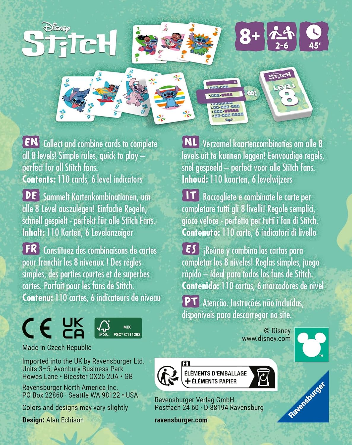 JEU STITCH LEVEL 8 - JEUX DE SOCIÉTÉ / Adultes (général)