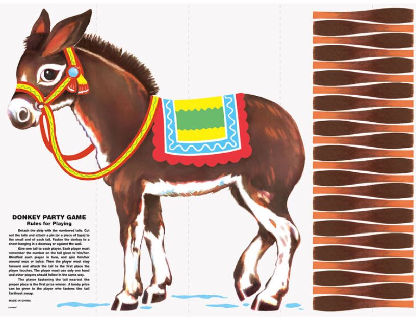 JEU DE LA QUEUE DE L'ÂNE - FÊTES / Décorations de fête