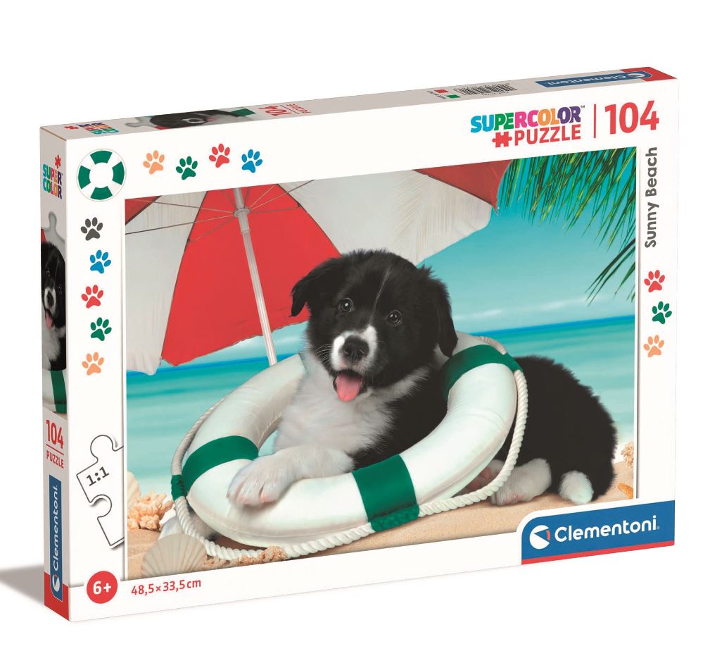 CLEMENTONI CASSE-TÊTE DE 104 PIÈCES - PLAGE ENSOLEILLÉE #25741 - CASSE ...