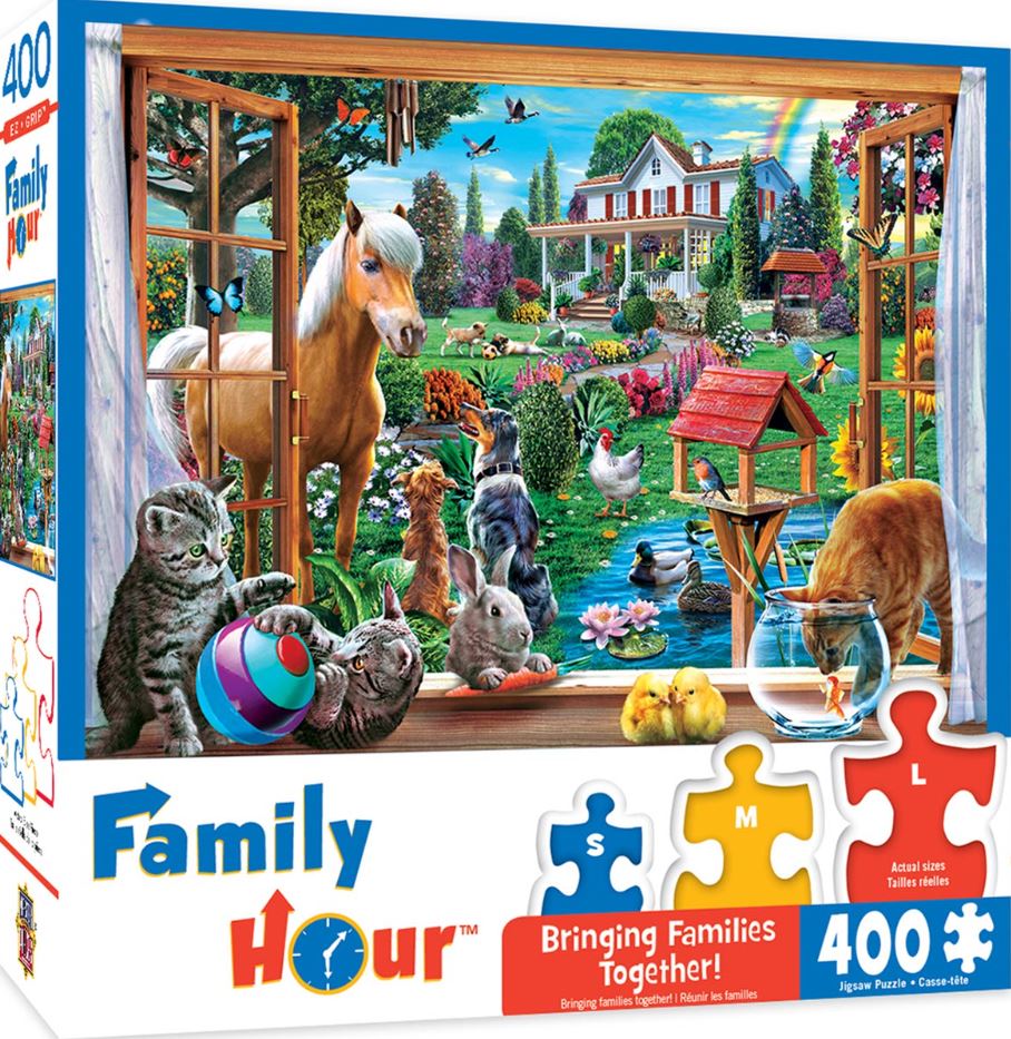 MASTERPIECES FAMILY HOUR CASSE-TÊTE 400PCS LARGES PIÈCES - ANIMAUX DE ...