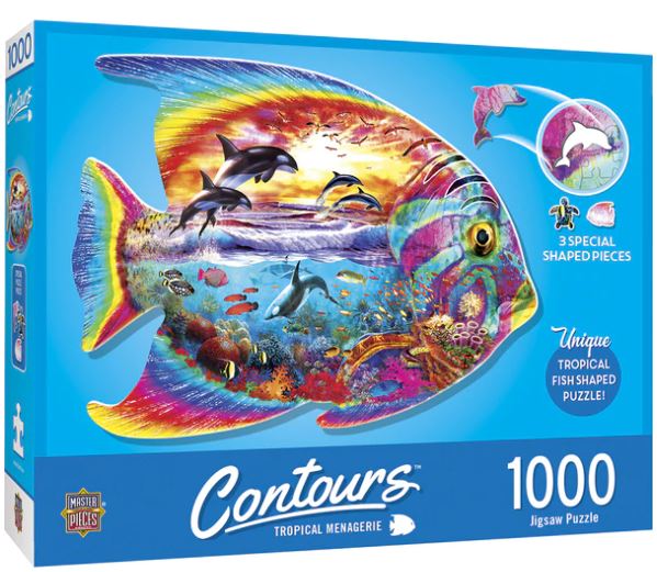 MASTERPIECES SILHOUETTE CASSE-TÊTE 1000 PIÈCES - POISSON #275-71960 ...