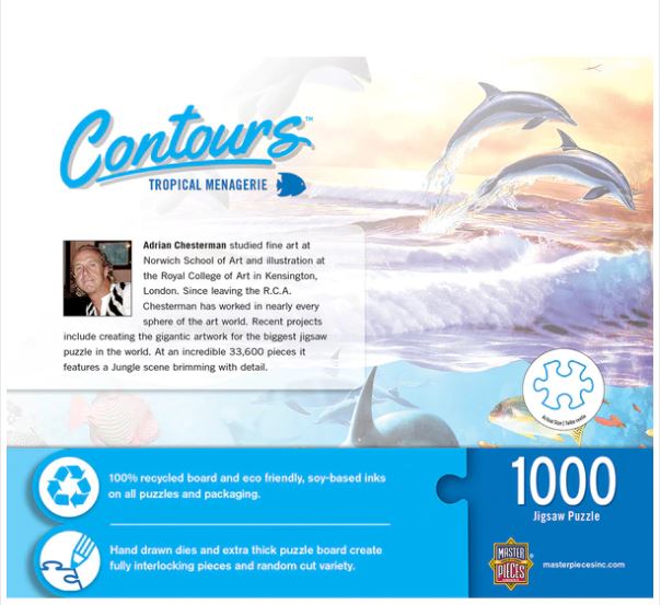 MASTERPIECES SILHOUETTE CASSE-TÊTE 1000 PIÈCES - POISSON #275-71960 ...