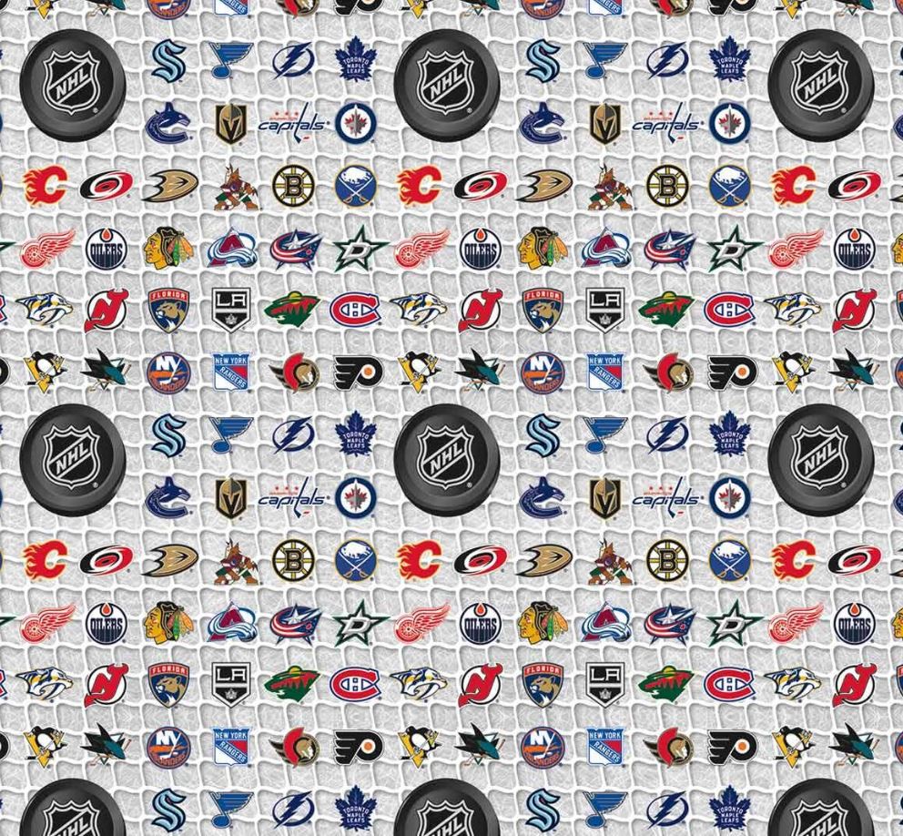 PAPIER EMBALLAGE LNH (HOCKEY) 30" X 5 PIEDS - FÊTES / Emballage-cadeau