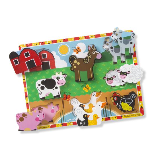 MELISSA AND DOUG - CASSE-TÊTE FERME BOIS 8 PIÈCES - CASSE-TÊTES / Casse ...