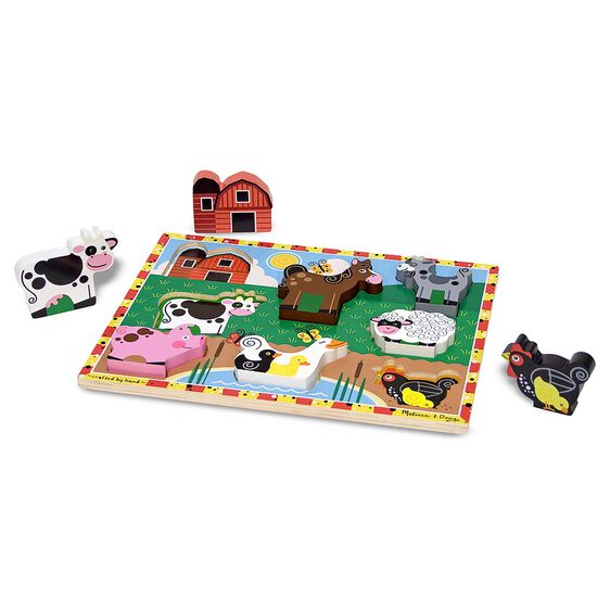 MELISSA AND DOUG - CASSE-TÊTE FERME BOIS 8 PIÈCES - CASSE-TÊTES / Casse ...