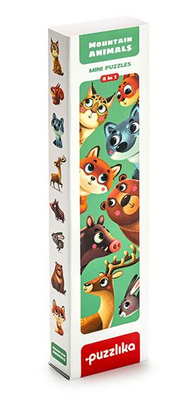 PUZZLIKA CASSE-TÊTE 8 EN 1 - ANIMAUX DE MONTAGNE #4-14798 - CASSE-TÊTES ...