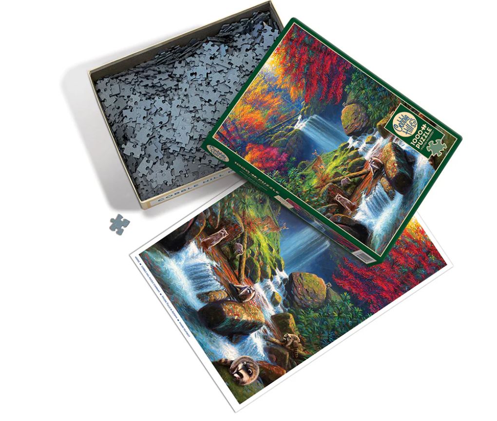 COBBLE HILL CASSE-TÊTE 1000 PIÈCES - LES CHUTES MYSTIC EN AUTOMNE ...