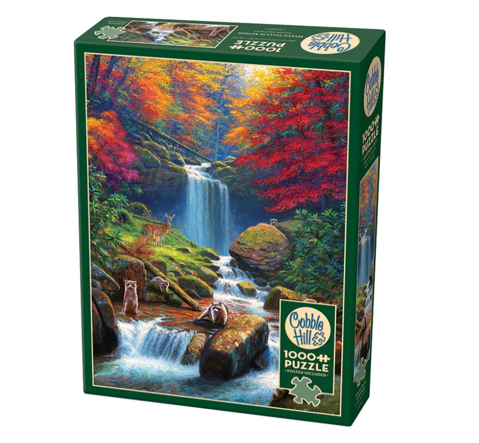 COBBLE HILL CASSE-TÊTE 1000 PIÈCES - LES CHUTES MYSTIC EN AUTOMNE ...