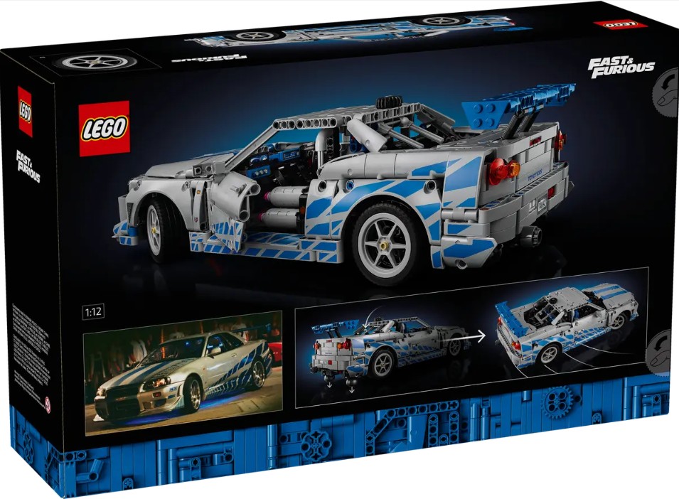 LEGO TECHNIC - NISSAN SKILINE GT-R (R34) RAPIDE ET DANGEUREUX 2 #42210 ...