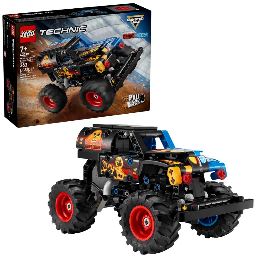 LEGO TECHNIC - MONSTER JAM GRAVE DIGGER FEU ET GLACE #42219 - LEGO ...
