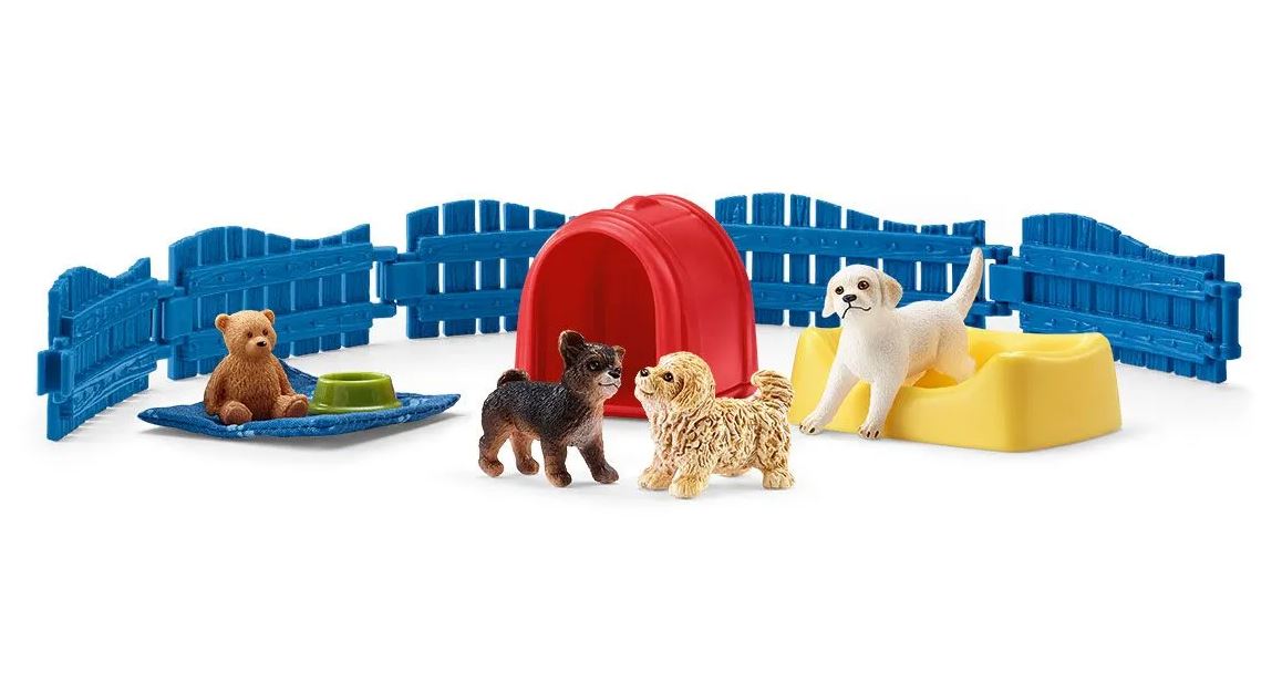 SCHLEICH - ENCLOS À CHIOTS #42480 - SCHLEICH / PAPO / Schleich