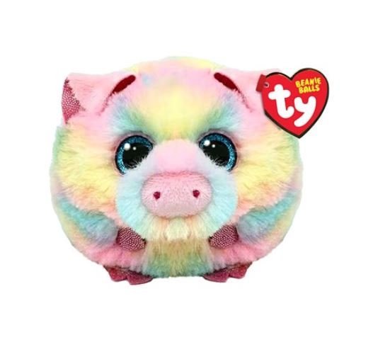PELUCHE TY BEANIE BALLS - PICASSO LE PETIT COCHON COLORÉ PUFFIES 4 ...