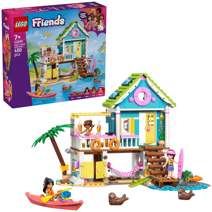 LEGO FRIENDS - LA MAISON SUR LA PLAGE ET LES PHOQUES #42699 (0126 ...