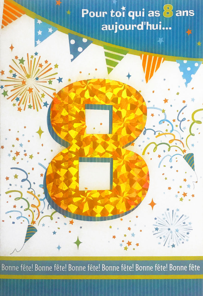 8 ANS - POUR TOI QUI AS 8 ANS AUJOURD'HUI... - DE ROSEDALE - FÊTES ...