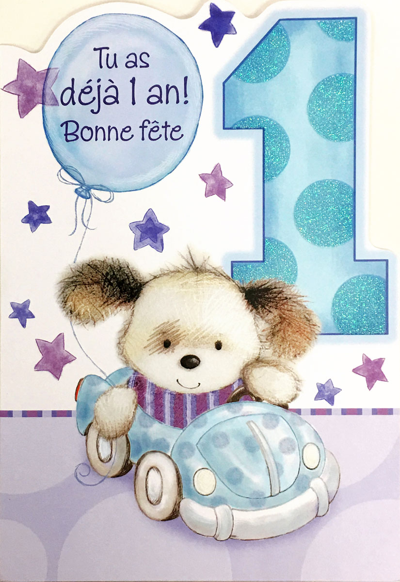 1 AN - TU AS DÉJÀ 1 AN! BONNE FÊTE - DE ROSEDALE - FÊTES / Cartes de ...