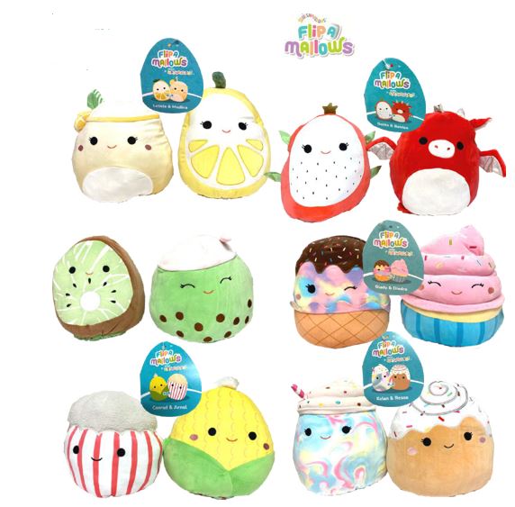 PELUCHE SQUISHMALLOWS FLIP-A-MALLOW - ALIMENTS 12" ASST - PELUCHES ...
