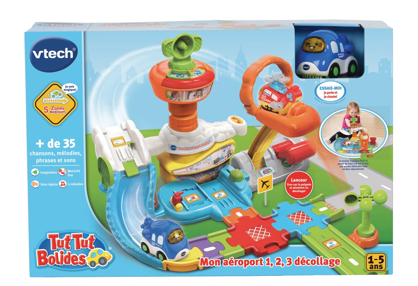 VTECH - TUT TUT BOLIDES MON AÉROPORT 1,2,3 DÉCOL - BÉBÉ / V-Tech
