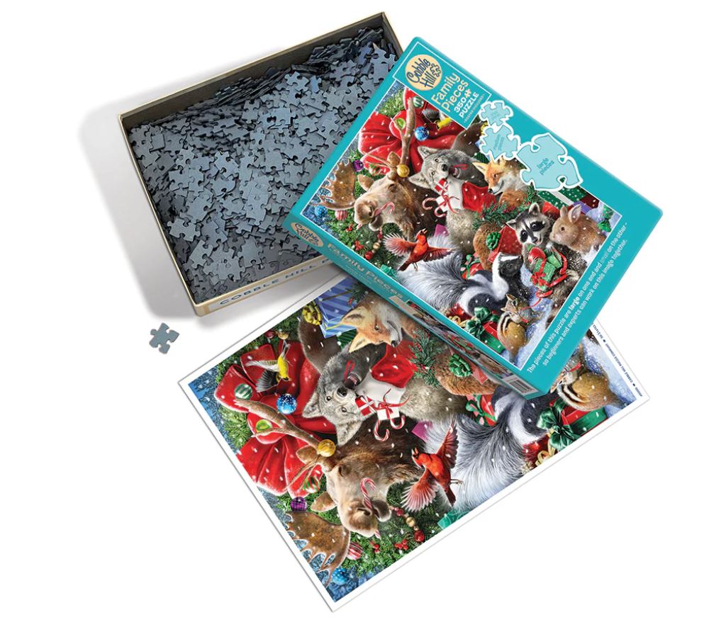 COBBLE HILL CASSE-TÊTE 350 PIÈCES - LES AMIS FESTIFS À NOËL (CASSE-TÊTE ...