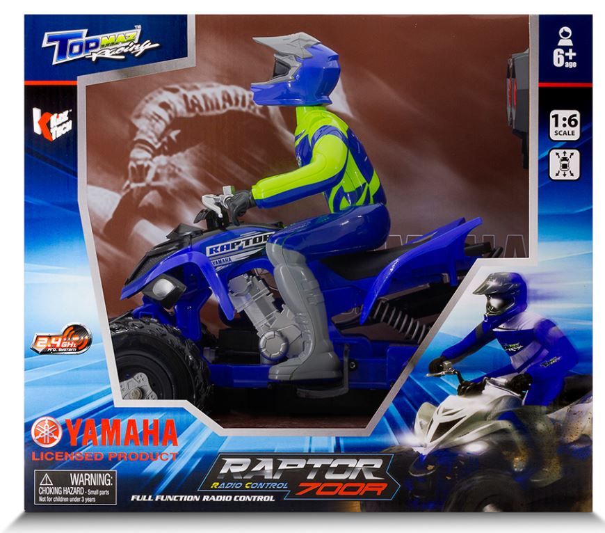 YAMAHA - 4 ROUES RAPTOR 700R 1:6 9 (À PILES ALCALINES) - TÉLÉGUIDÉ ...