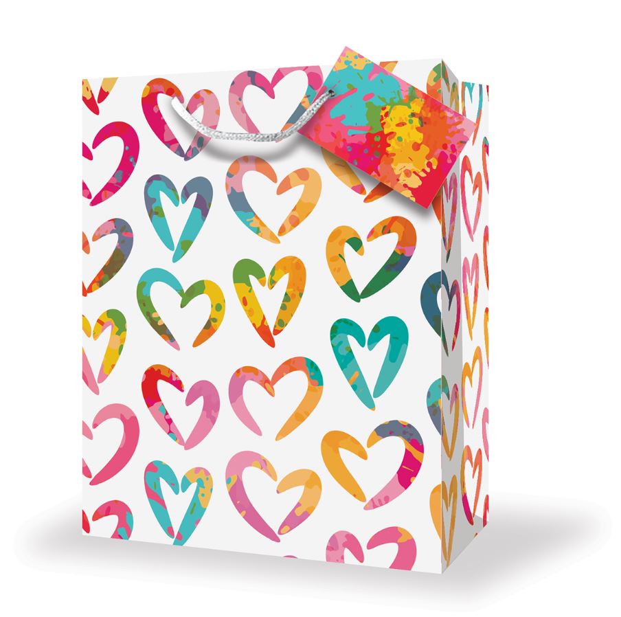 SAC CADEAU MINI - COEURS - FÊTES / Emballage-cadeau