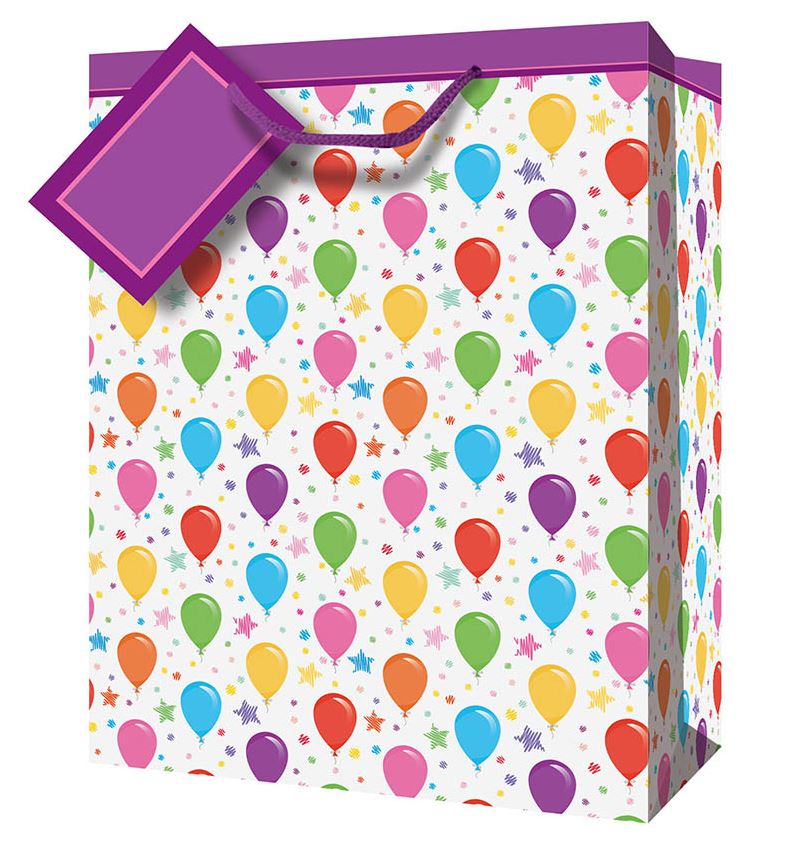 SAC CADEAU JUMBO - LICORNES OU BALLONS - FÊTES / Emballage-cadeau