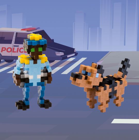 BLOCS PLUS-PLUS - TUBE - POLICE - 70 PIÈCES - CONSTRUCTION / Blocs plus ...