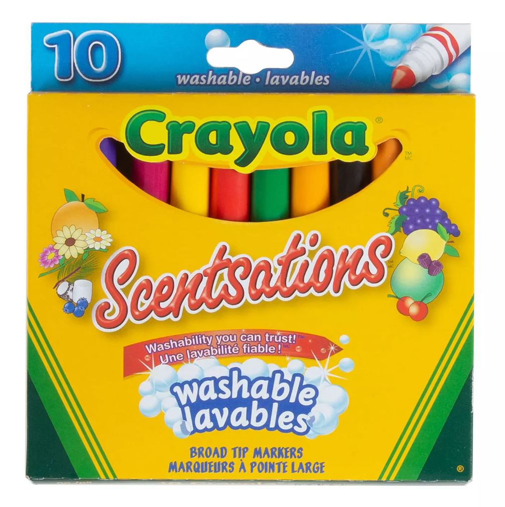 CRAYOLA - 10 MARQUEURS LAVABLES SCENTSATIONS - BRICOLAGE / Dessin ...