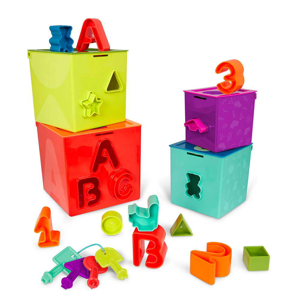 BATTAT - CUBE D'ACTIVITÉS ''LOCK & LEARN'' - BÉBÉ / Jouets Classiques