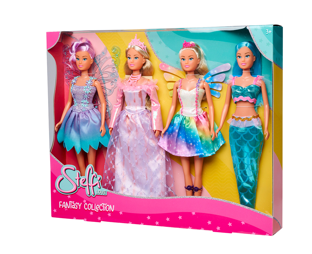 JC25 BARBIE STEFFI LOVE - COLLECTION FANTAISIE DE 4 POUPÉES - POUPÉES ...