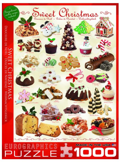 EUROGRAPHICS CASSE-TÊTE 1000 PIÈCES - NOËL - DOUCEURS DE NOËL - CASSE ...