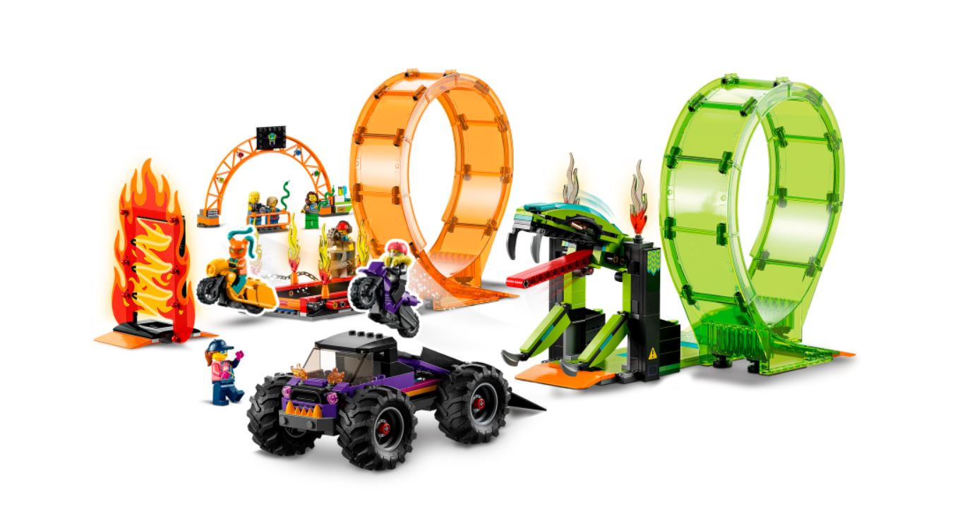 LEGO CITY STUNTZ - L'ARÈNE DE CASCADE AVEC DOUBLE LOOPING #60339 - LEGO ...